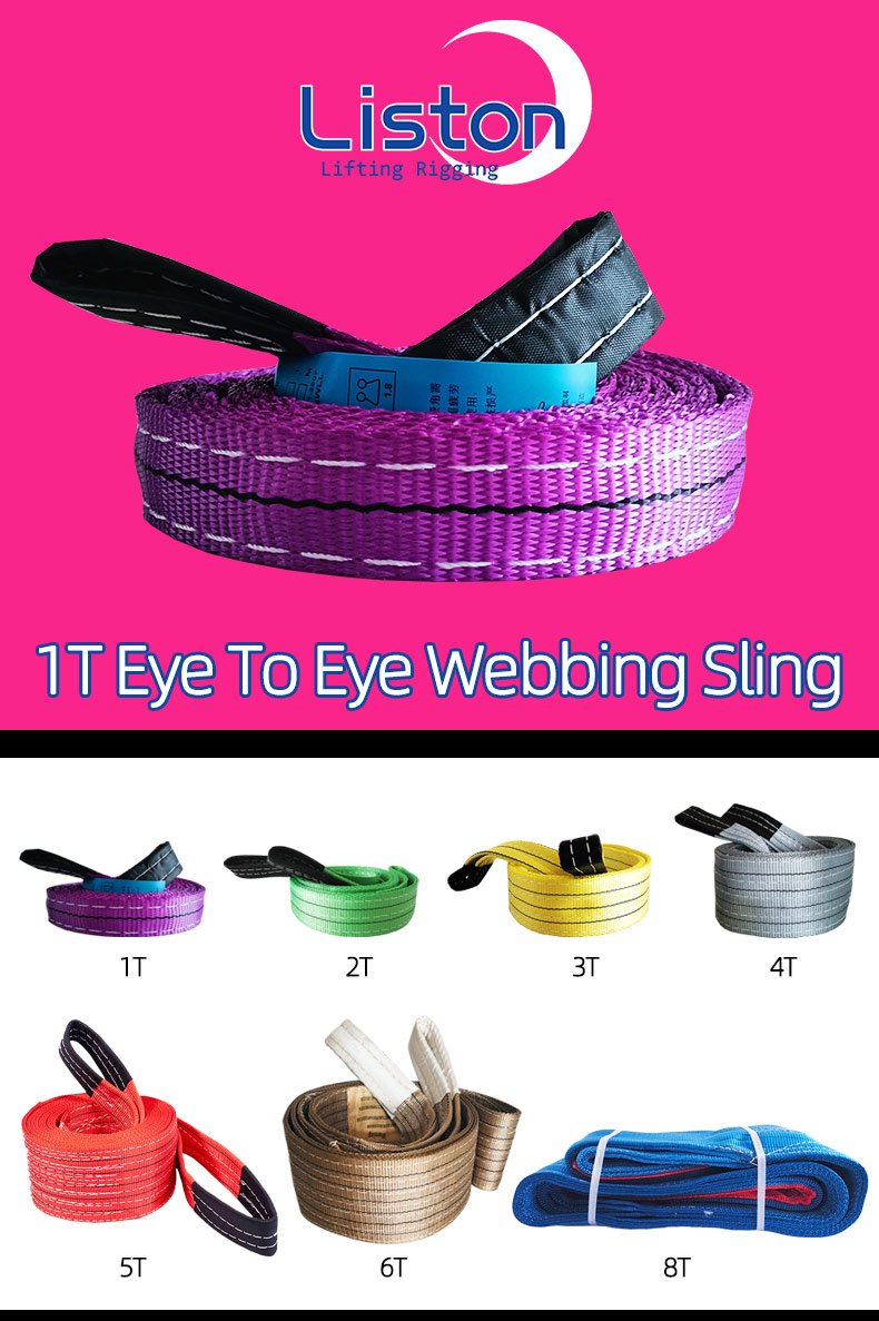 Wholesale 1T Eye To Eye Webbing Sling Manufacturer and Supplier | Liston